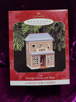 HALLMARK CAFE NOSTALGIC HOUSE SHOP #14 ORNAMENT 1997 FREE SHIPPING | eBay