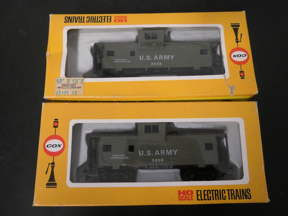 Cox HO Lot of 12 U.S Army Train Set W/Boxes | eBay