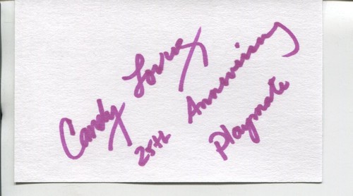 Playboy CANDY LOVING signed AUTOGRAPH 2616 | eBay