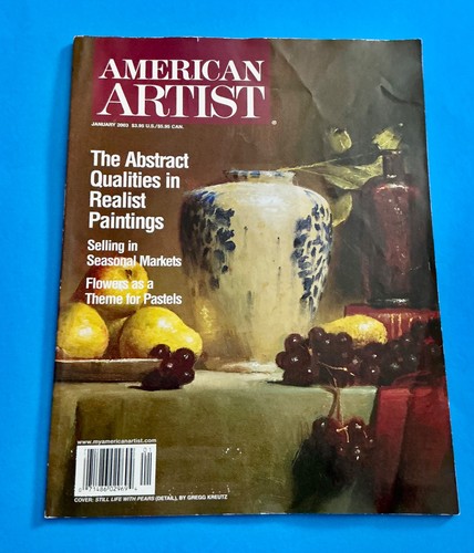 AMERICAN ARTIST JANUARY 2003 MAGAZINE THE ABSTRACT QUALITIES IN REALIST ...