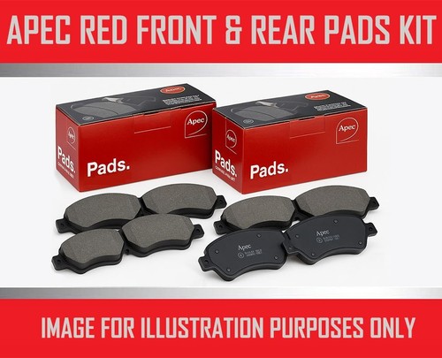 FRONT AND REAR PADS APEC RED FOR MERCEDES-BENZ G-WAGON (W463) G320 1997 ...