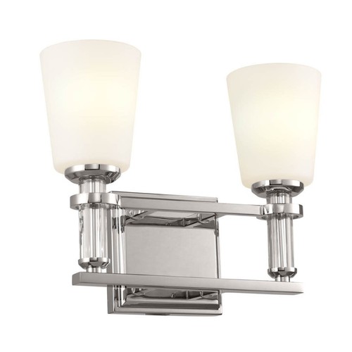 Kichler 55146 Rosalind 2 Light 14"W Vanity Light - Nickel 783927017794| eBay