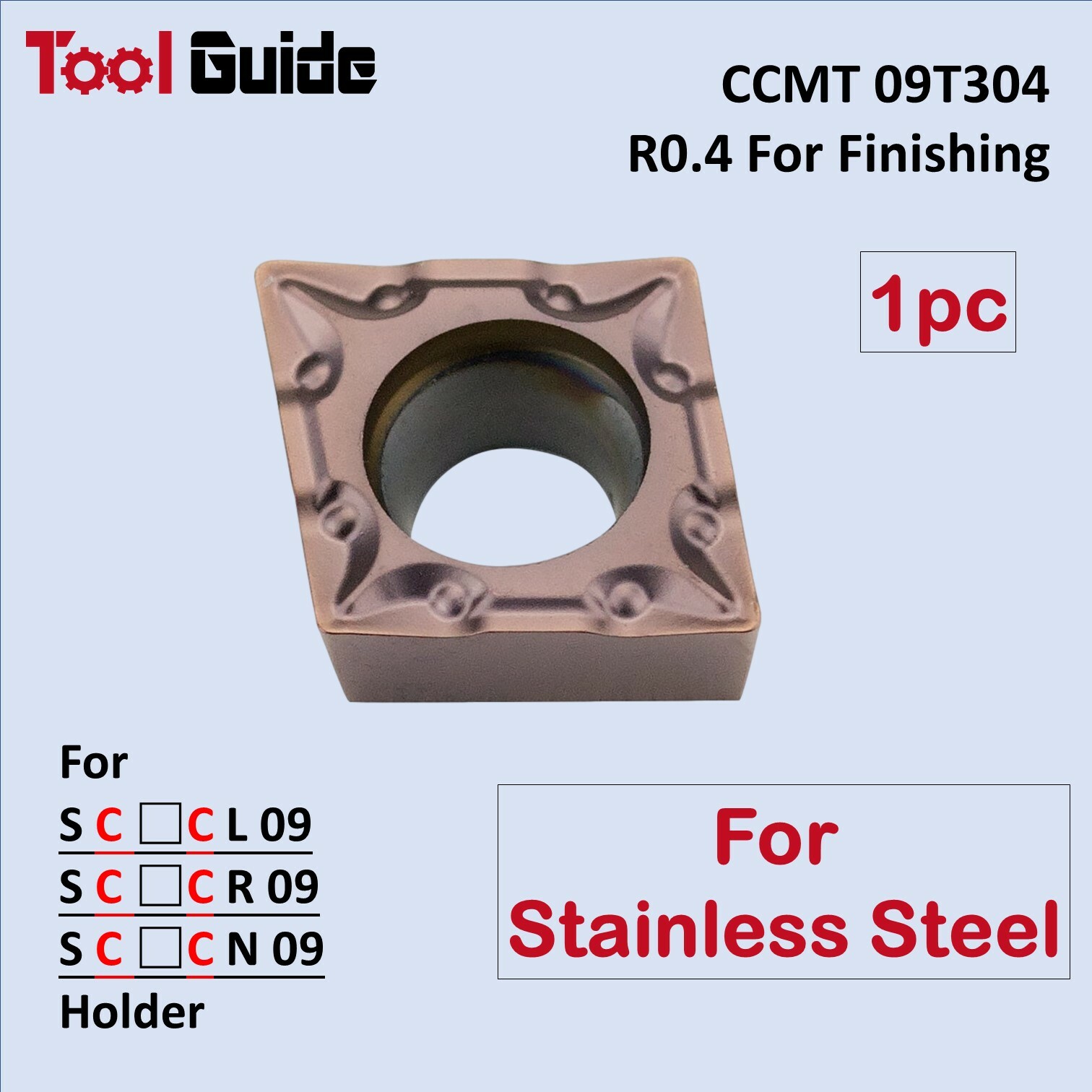 1pc CCMT 09T304 09T308 Turning Boring Indexable Lathe Carbide Inserts ...