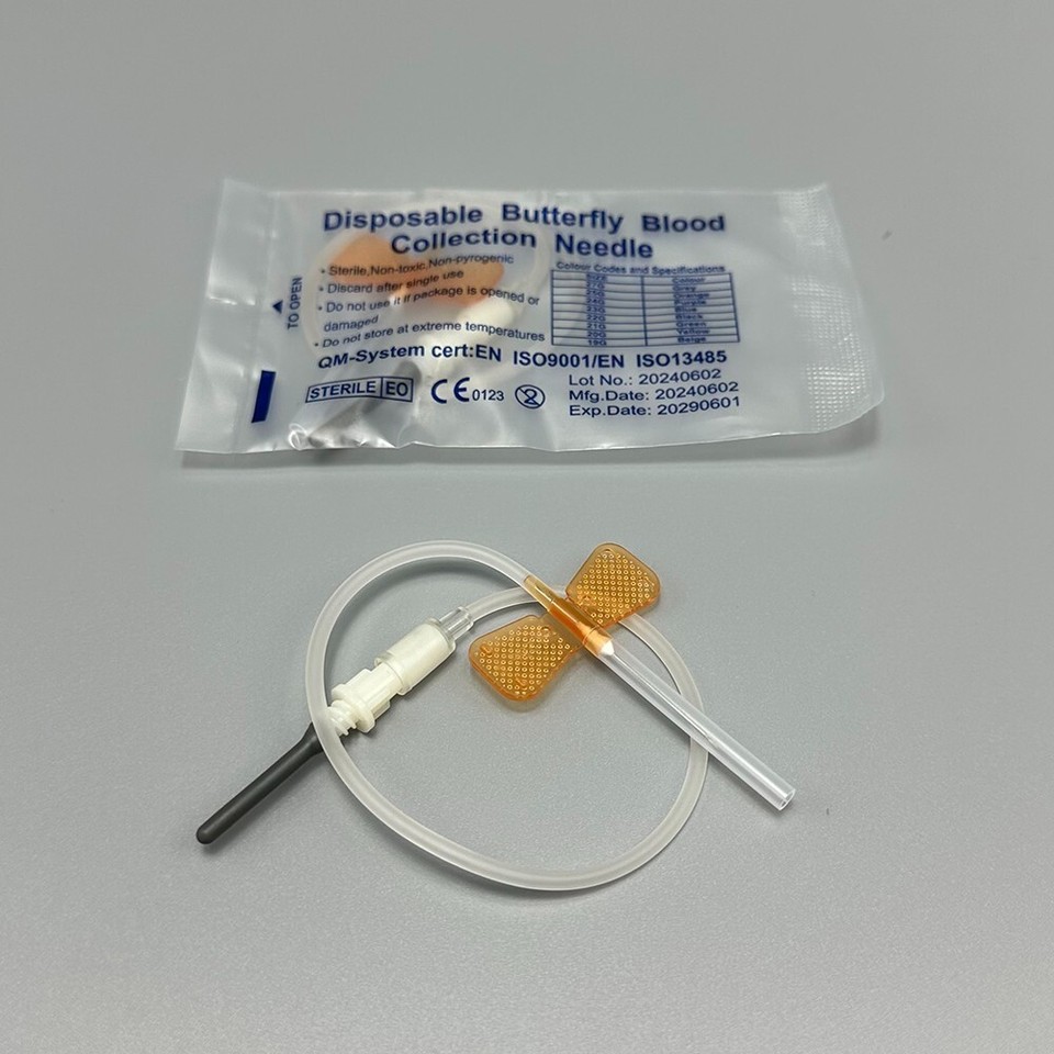 Advanced Safety Butterfly Needle with Luer Adapter, 21/23/25G, 50/pack ...