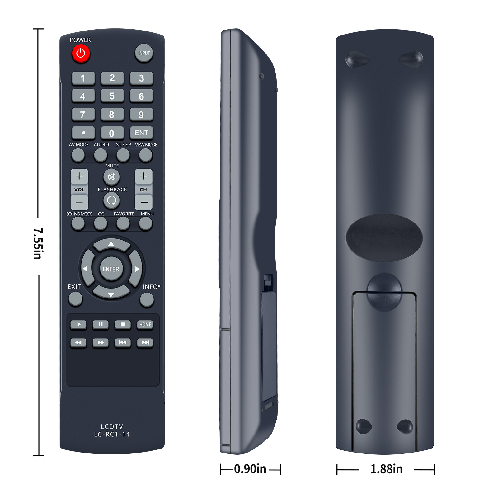 New LC-RC1-14 Remote Control For Sharp TV LC-32LB261U LC-42LB150U LC ...