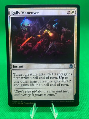 Rally Maneuver Foil MTG Magic the Gathering Card Forgotten Realm AFR | eBay