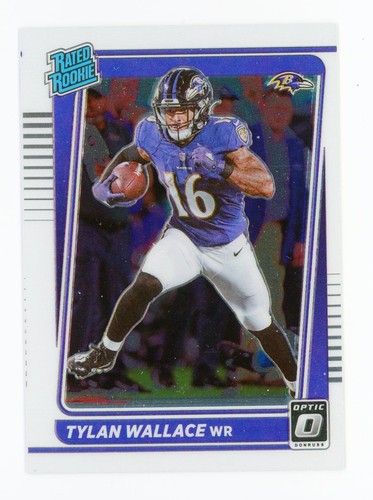 2021 Donruss Optic Tylan Wallace #226 Rated Rookie RC Baltimore Ravens ...