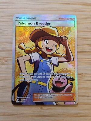 Pokemon Breeder 73/73 Shining Legends NM Full Art Card | eBay
