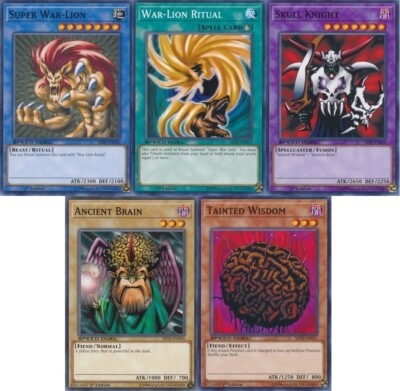 Yu-gi-oh! Super WarLion Ritual Skull Knight Tainted Wisdom SBTK NM 1st ...