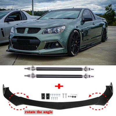 For Holden VE & VF Commodore Front Bumper Lip Splitter Spoiler + Strut ...