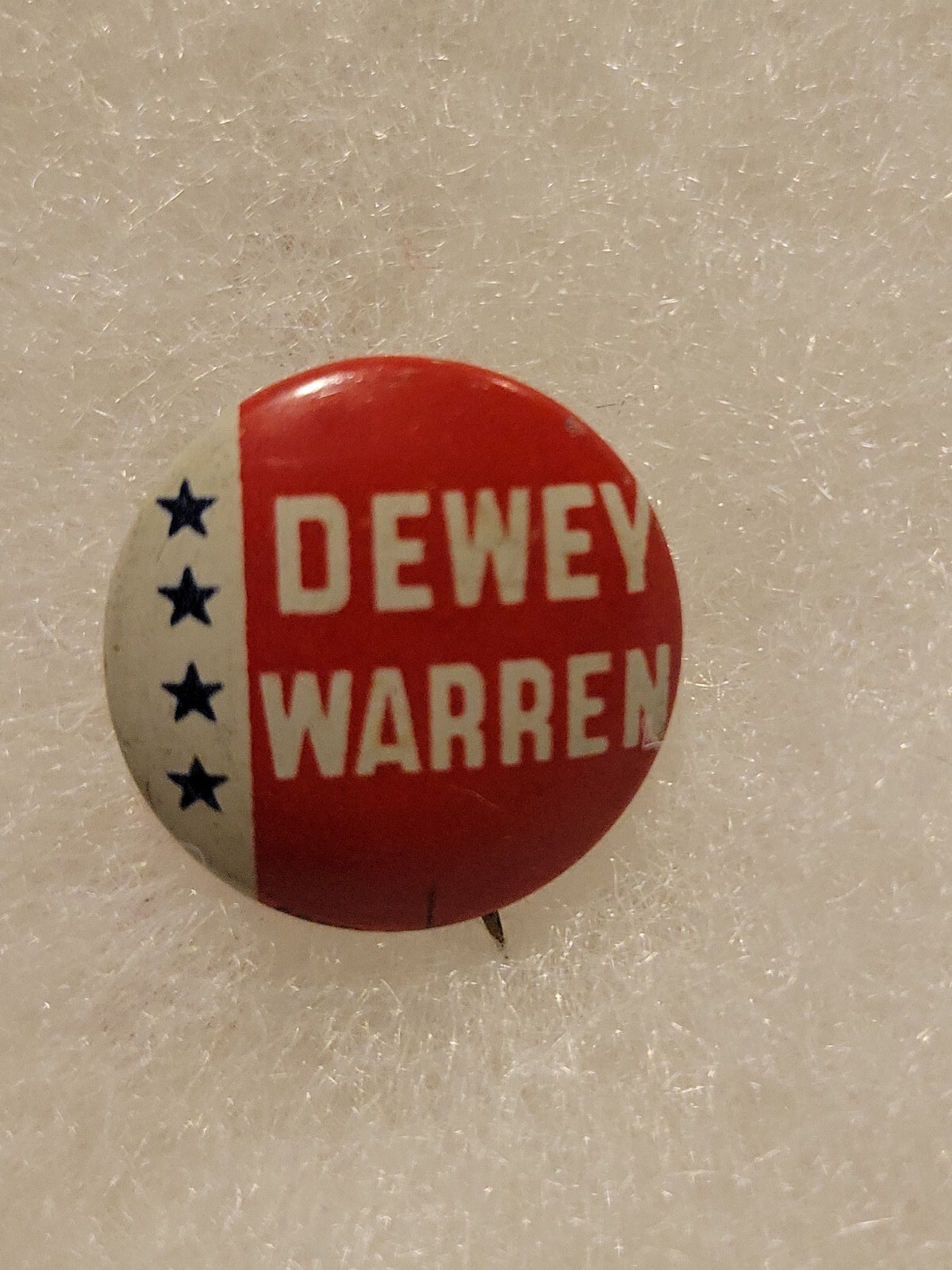 1948 Thomas Dewey & Earl Warren 7/8" / Presidential Campaign Button ...