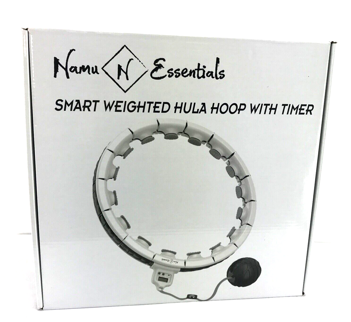 Adult Smart Weighted Hula Hoop w/Timer & 16 Detachable And Adjustable ...