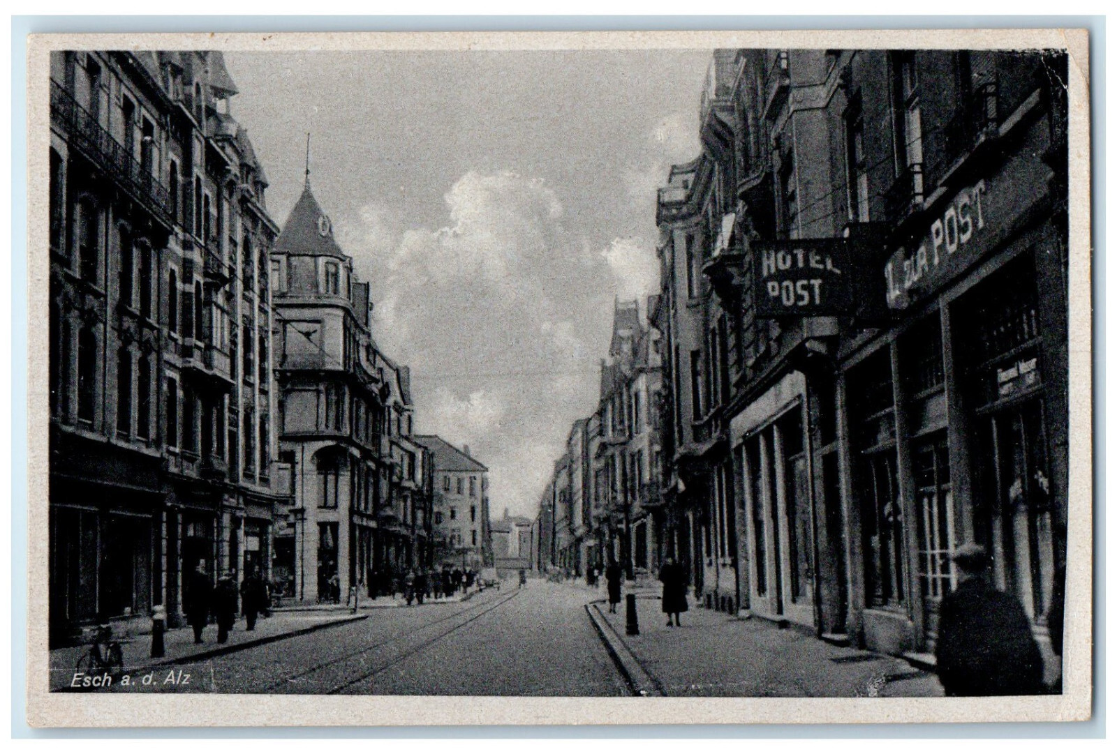 c1920's Post Office Hotel Esch-sur-Alzette Grand Duchy of Luxembourg ...