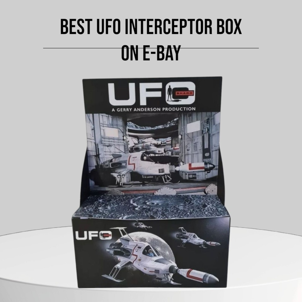 DINKY 351 UFO INTERCEPTOR REPODUCTION TRAY & BOX GERRY ANDERSON SHADO ...