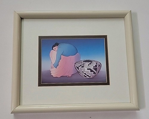 RC Gorman Framed Art Print STORAGE JAR 4.5" x6" Frame is 11.5" x9.5" | eBay
