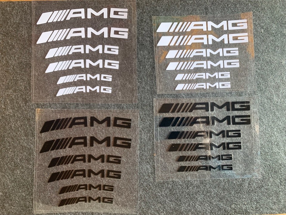 6x AMG Bremssattel Sticker Aufkleber hitzebeständig - verschiedene ...