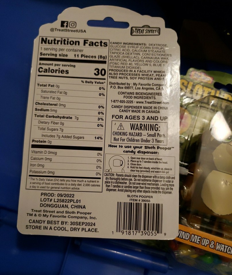 3 Sloth Pooper Candy Dispensers Wind-Up Walking Poops Toy Treat Street ...