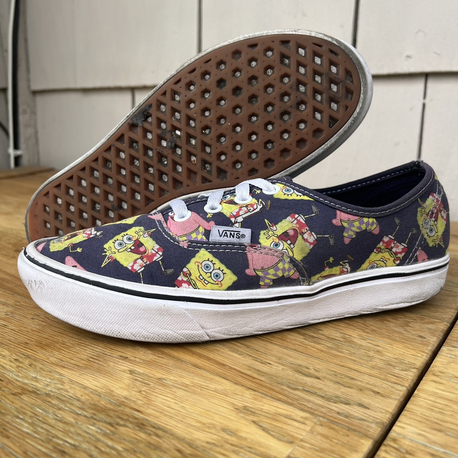 Vans Comfycush Authentic Alohabob Spongebob Womens 7.… - Gem