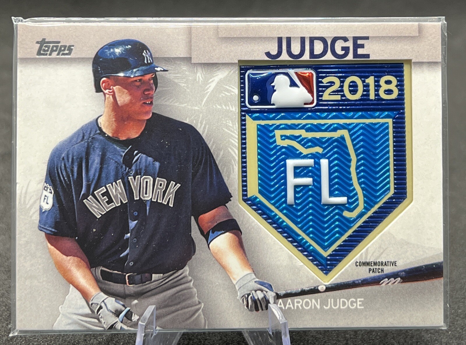 2018 Topps - MLB Spring Training Logo Patch #STP-AJ Aaron Judge for ...