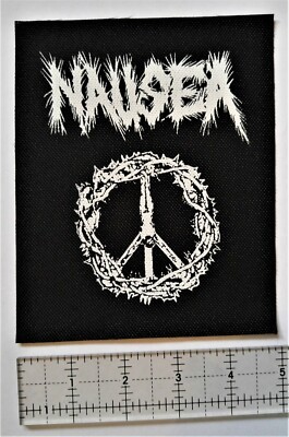 NAUSEA Peace Crust Punk Patch Warsore Hellshock Extinction of Mankind ...