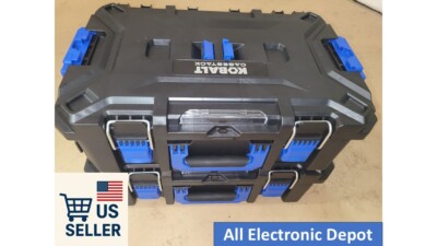 New Kobalt Set of 2 CASESTACK Plastic Tool Box 21x14x7 | eBay