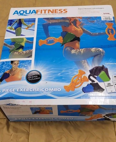& Improved AQUA 6 Piece Fitness Set for Water Aerobics, Pool Exercise ...