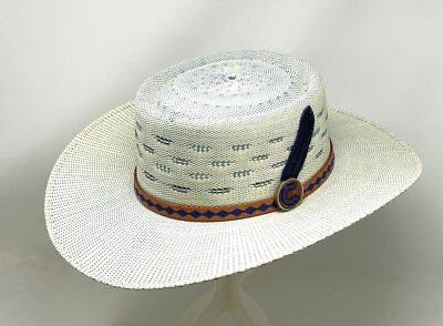 CHARLIE 1 HORSE BLUE ROAN STRAW HAT | eBay