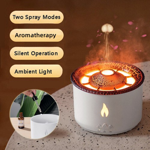 New Creative Ultrasonic Essential Oil Humidifier Volcano Aromatherapy ...