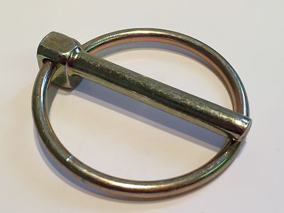 MILITARY SPEC TRAILER LINCH PIN LYNCH PINS APPLE KEEP 50mm RING 6MM PIN ...