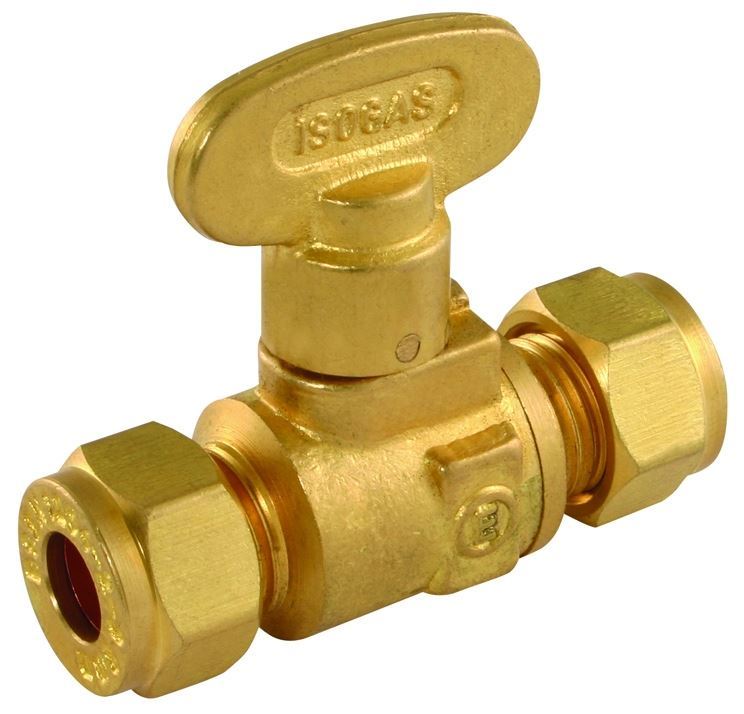 Gas Isolation Valve 15mm Isogas Brass Lever Telsa FixtheHeat | eBay UK