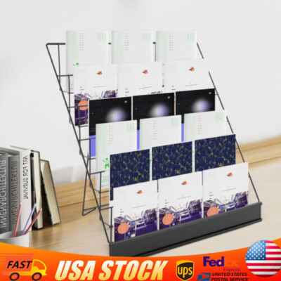 6 Tier Wire Countertop Rack Comic Book Rack Book Display Stand For ...
