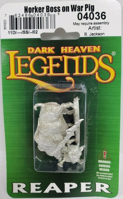 Reaper Miniatures 04036 Norker Boss on War Pig - Dark Heaven Legends ...