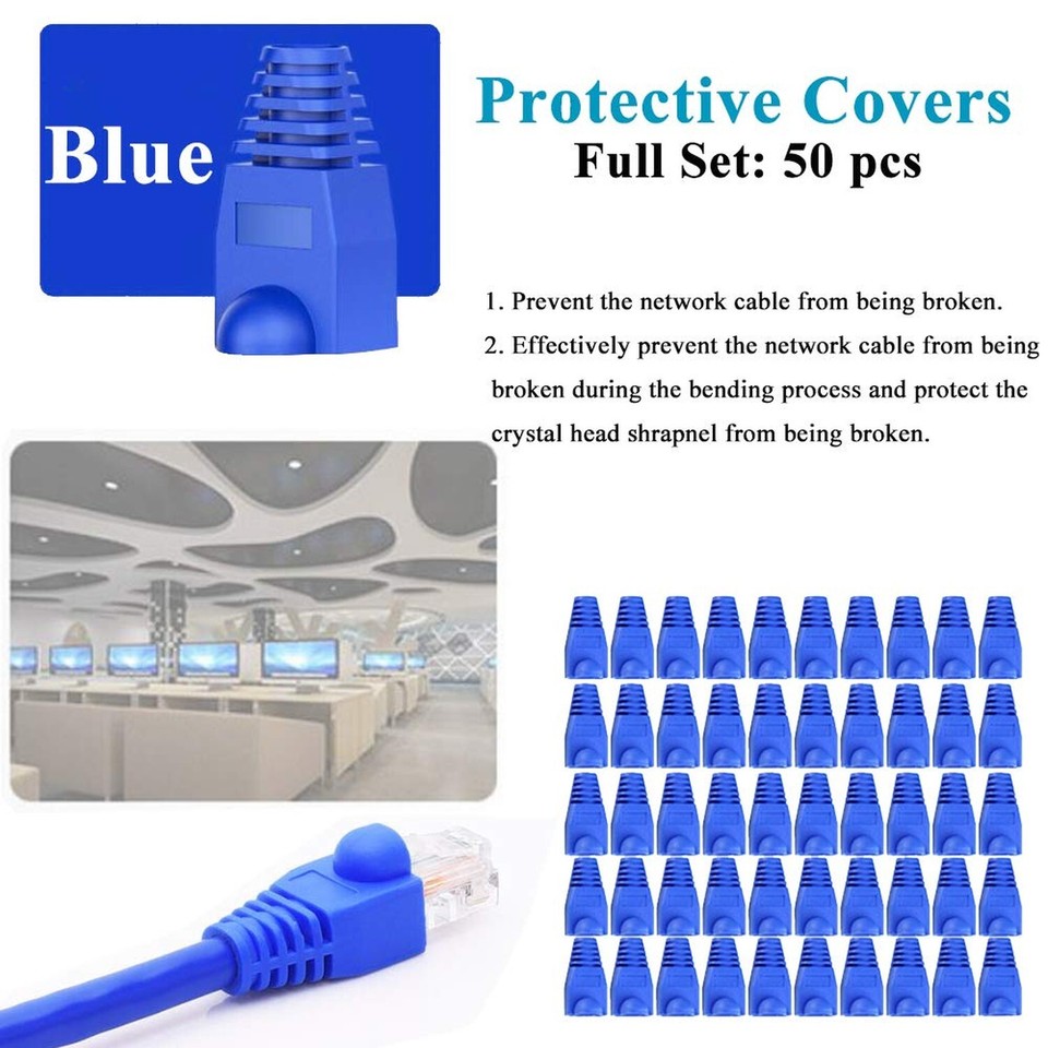 LEATBUY CAT5 Crimper Tool Kit for RJ45 Crimping Tool Set CAT6 ...