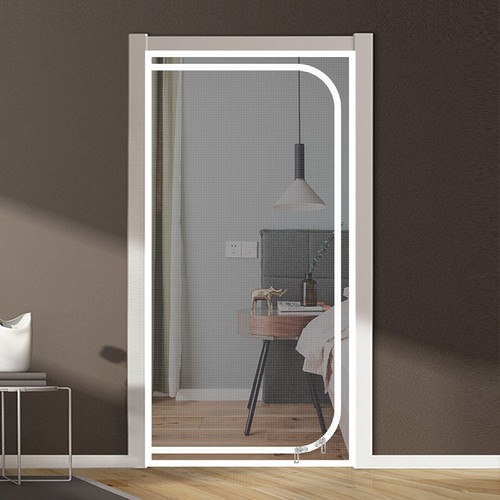 Home Cat Door Screen Pet-Proof Screen Door With Zipper Anti-mosquito ...