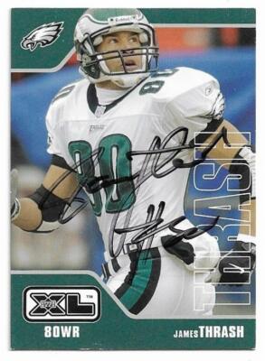 JAMES THRASH Autographed Signed 2002 UD XL card #356 Philadelphia ...