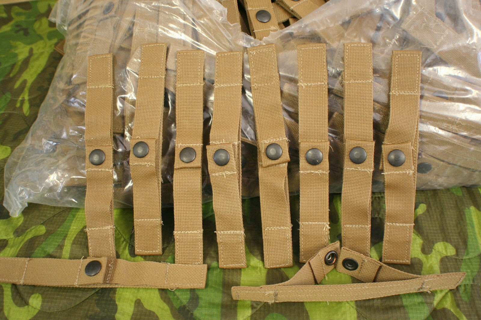 1 LOT 10 NEW US MILITARY USMC COYOTE CUMMERBUND STAYS EAGLE IND MTV ...