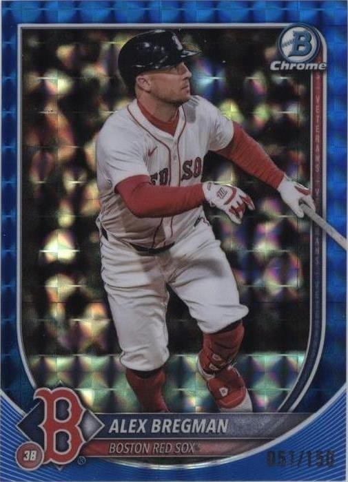 2025 Bowman Chrome - Alex Bregman, Alex Bregman #15 Blue Geometric ...
