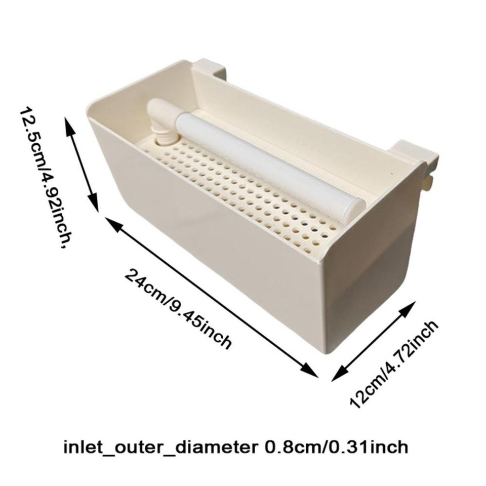 Aquarium Hang on Filter Box External Drip Flow Box Fish Tank Top Filter ...