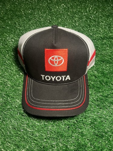 Toyota Racing TRD Hat Logo Striped Snapback Mesh Trucker Cap Black ...