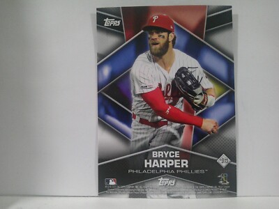 2020 Topps MLB Sticker #40 Carlos Carrasco (Front)/#16 Bryce Harper ...
