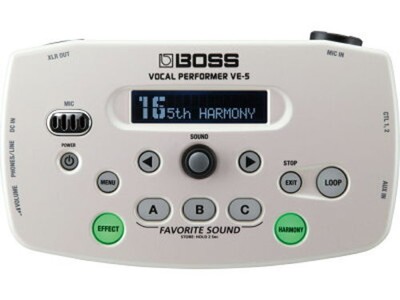 BOSS VE-5-WH Vocal Performer White Vocal Effects Processor Harmony Loop ...