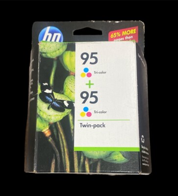 HP 95 Tri-Color Ink Cartridge Twin Pack - Brand New Sealed | eBay