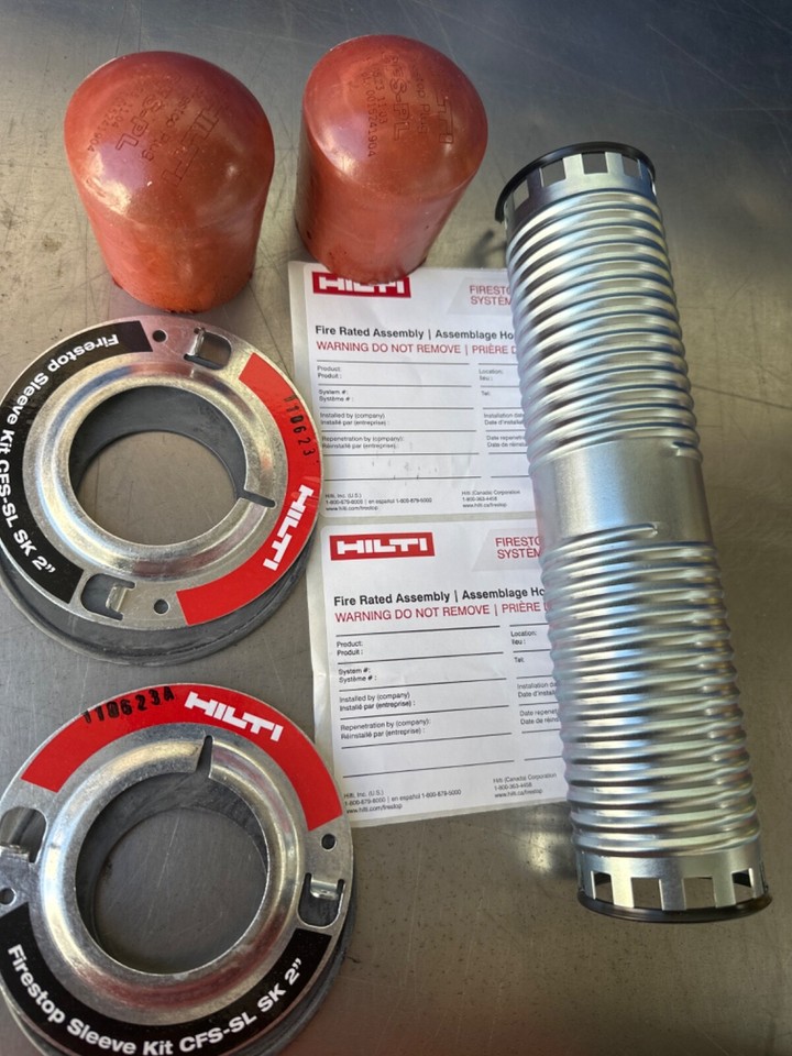 HILTI FIRESTOP SLEEVE KIT CFS-SL SK 2" ,ORIGINAL HILTI BRAND NEW, FAST ...