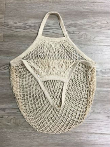 2/4 PCS Mesh Net Turtle Shopping Bags Reusable String Grocery Bag Fruit ...