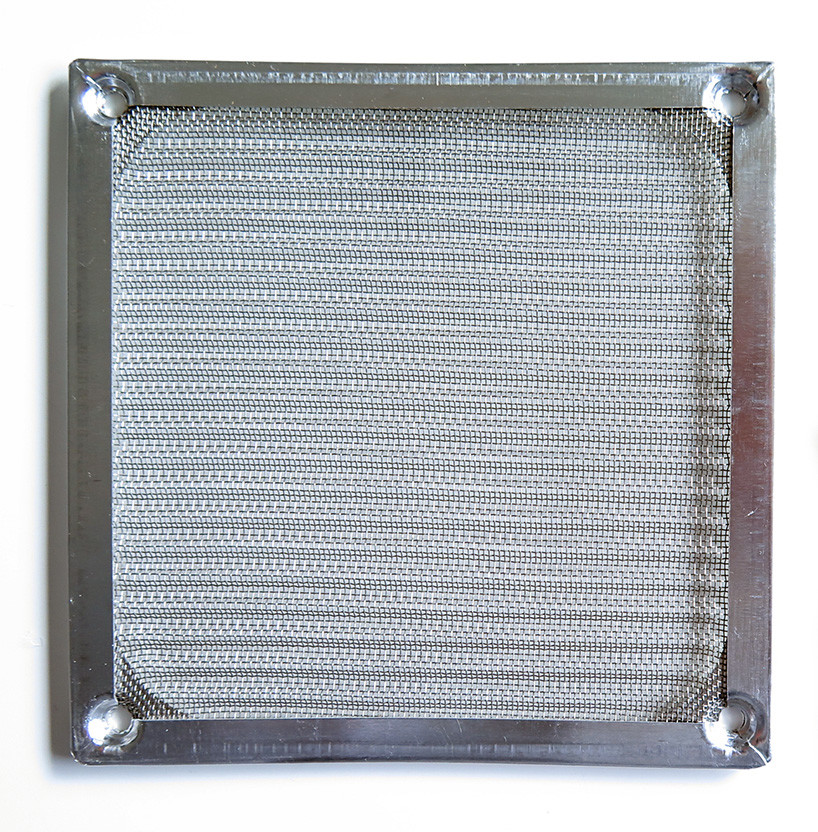 120mm Metal Case Fan Air Filter Dustproof Mesh Grill Guard (Black ...