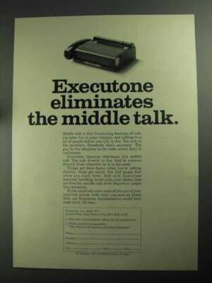 1968 Executone Intercom Ad - Eliminates Middle Talk | eBay