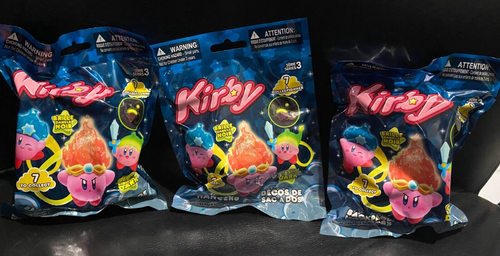 Lot of 3 Kirby Backpack Clip Hangers Nintendo Series 3 Glow In The Dark ...