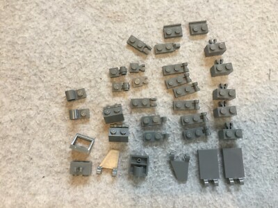 Lego Replacement Part Lot 33 Dark Gray Hinged Pieces Specialty | eBay