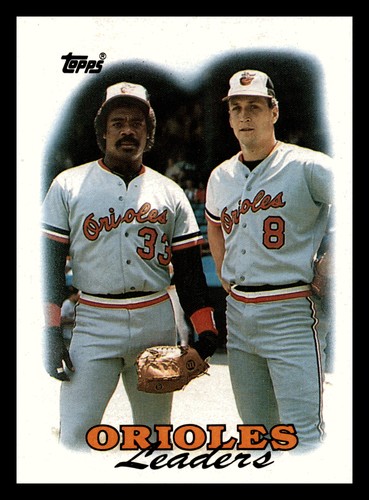 1988 Topps Orioles Leaders Cal Ripken Eddie Murray HOF #51 Mint | eBay