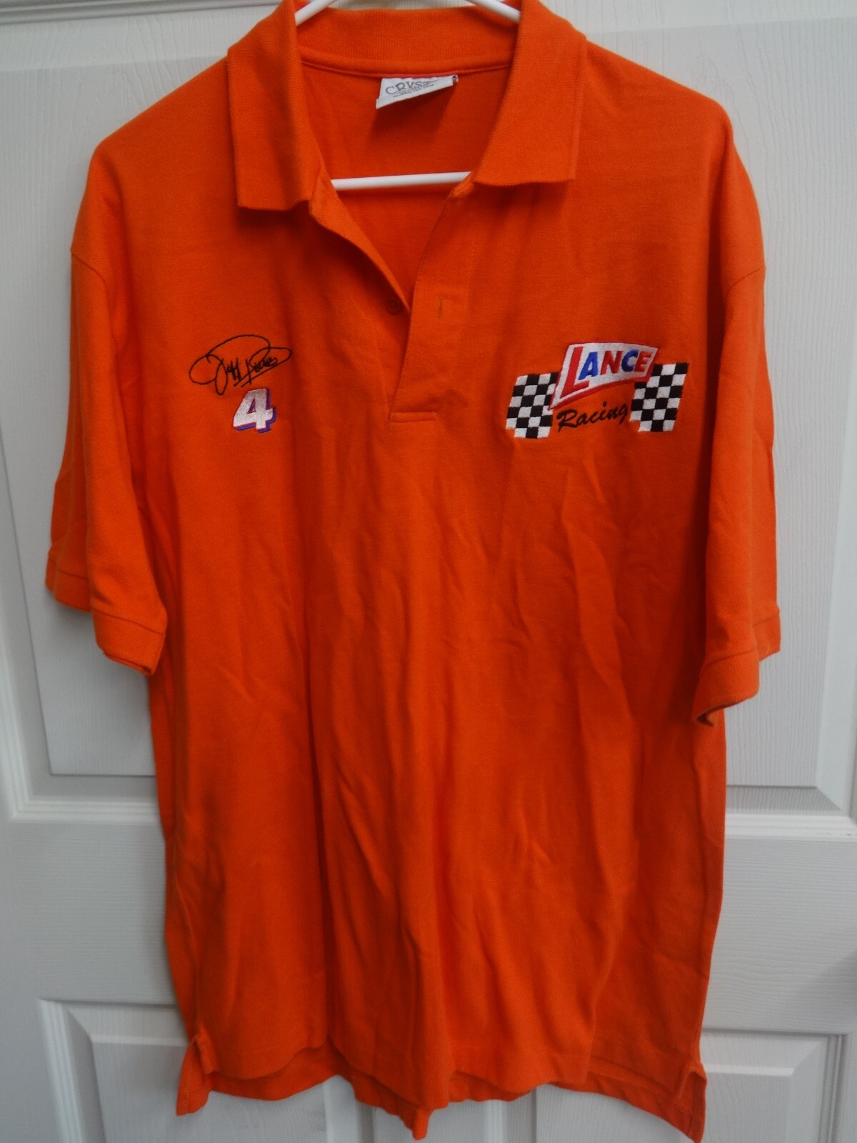 Vintage 1990's Jeff Purvis Lance Racing # 18 NASCAR Polo Shirt Men ...